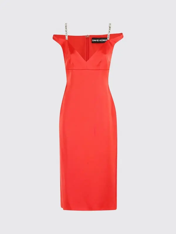 David Koma Embellished Midi Dress