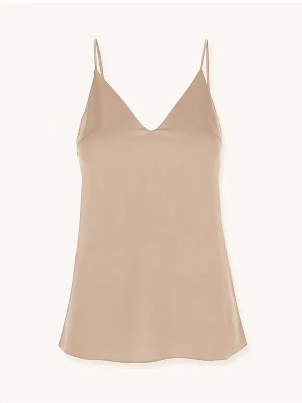 Brunello Cucinelli Silk Top - Sand