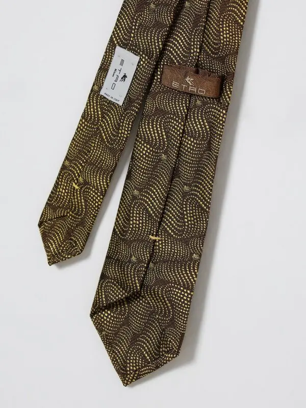 Etro Printed Neck Tie - Yellow