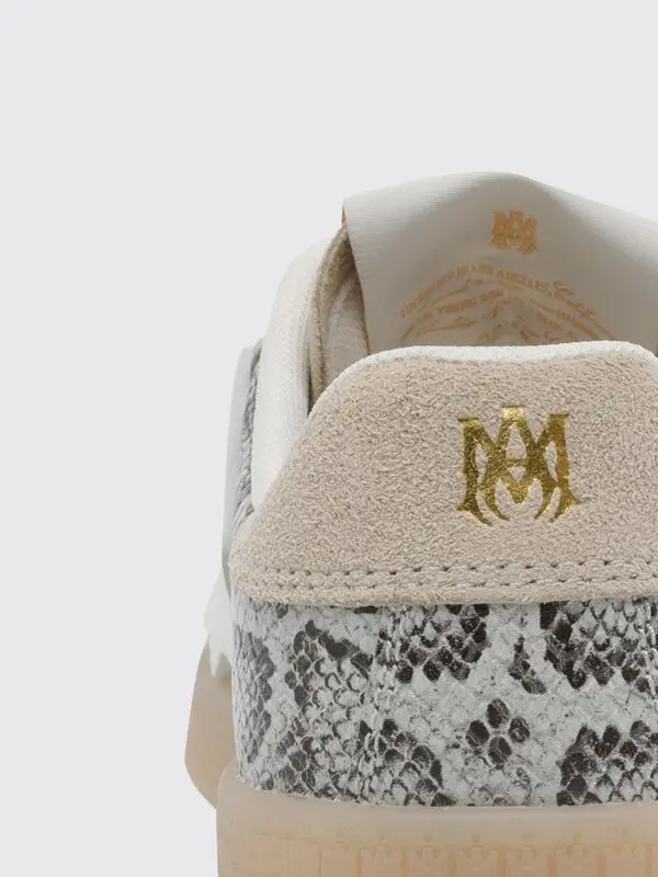 Amiri Skel Sneakers In Python Print Leather - Grey
