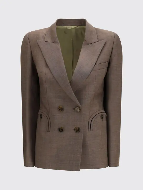 BLAZÉ MILANO Double-breasted Virgin Wool Blazer With Peak Lapels