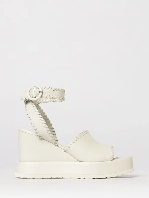 PALOMA BARCELO Nappa Wedge Sandals