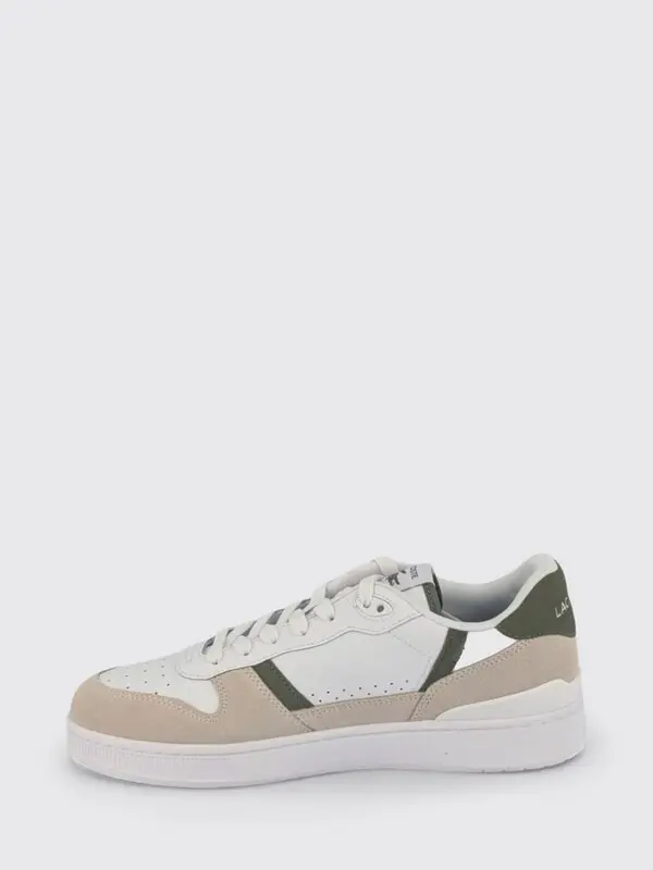 Lacoste T-clip Set Bi-leather And Suede Sneakers With Logo