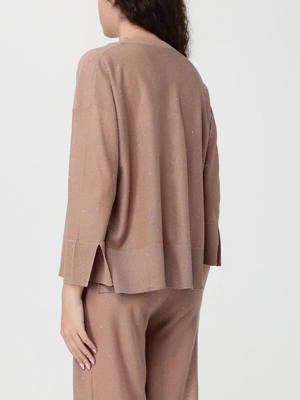 KANGRA Viscose Blend Cardigan - Beige