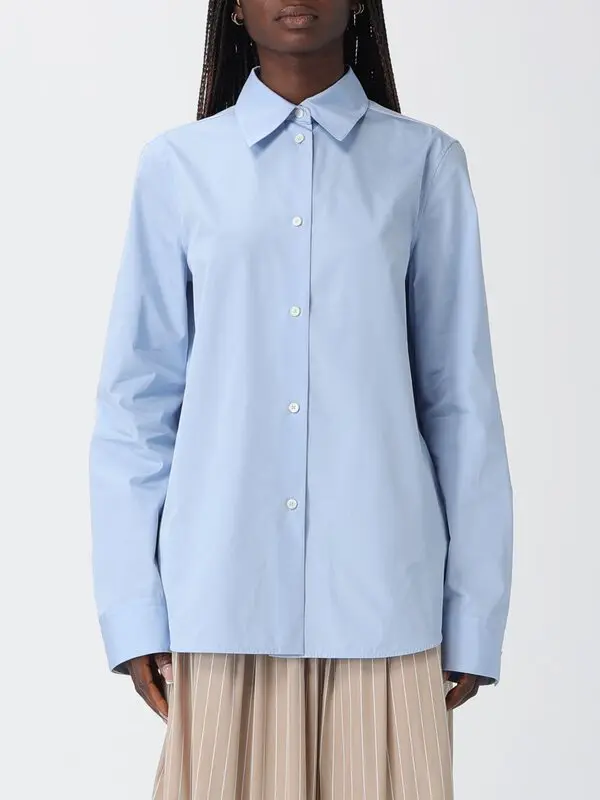 JIL SANDER Cotton Casual Shirt - Blue