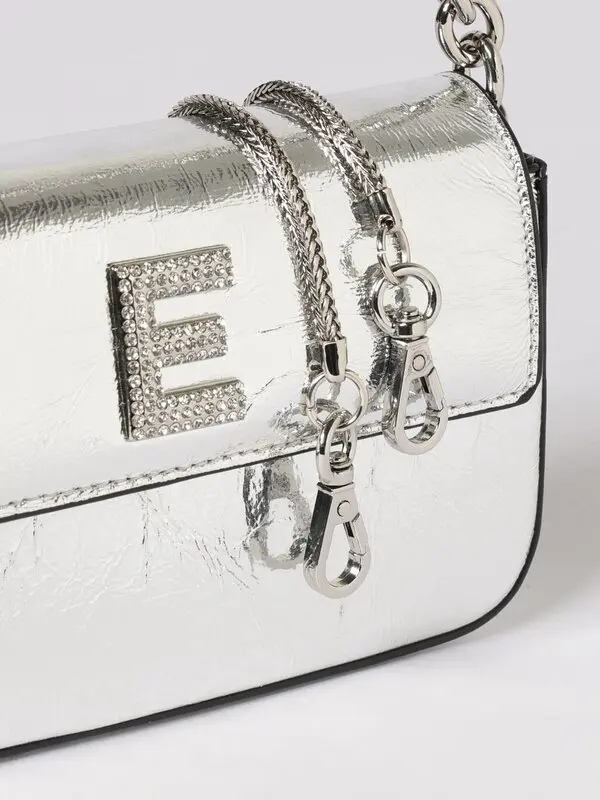 ERMANNO FIRENZE Laminated Leather Bag - Silver