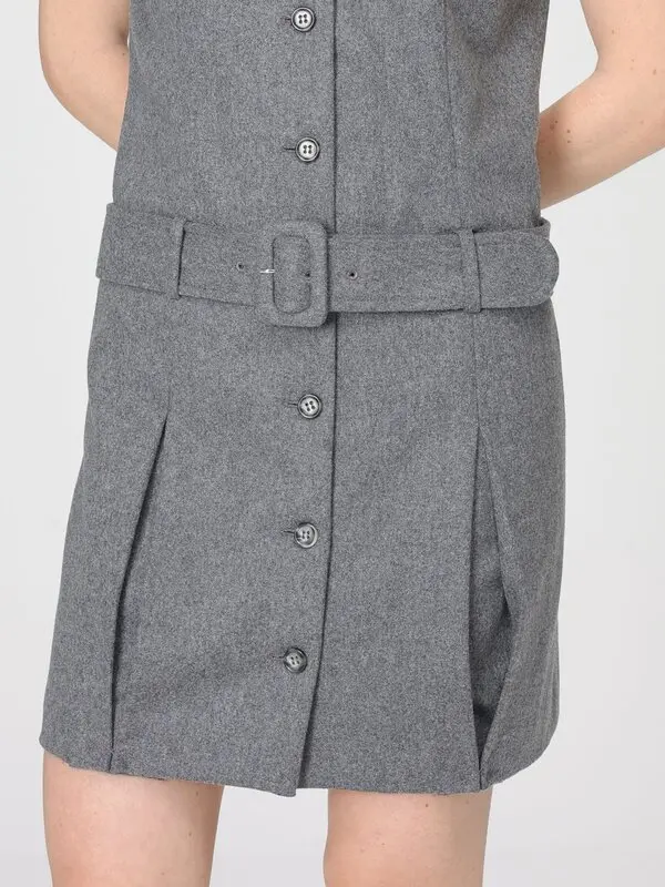 A.p.c. Sleeveless Button-up Belted Dress
