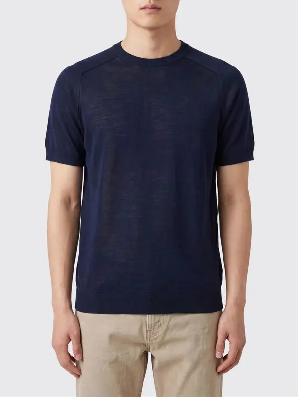 KANGRA Silk And Cashmere Crew Neck Knitwear - Blue