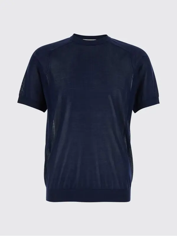 KANGRA Silk And Cashmere Crew Neck Knitwear - Blue