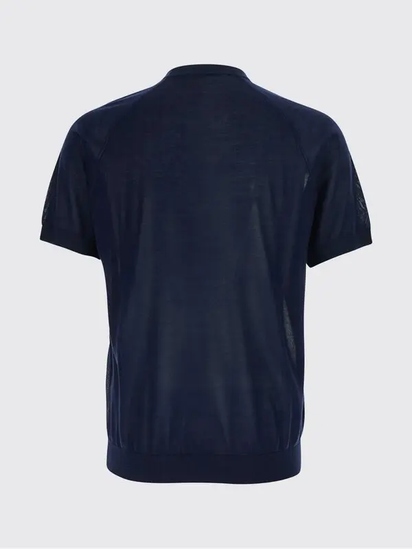 KANGRA Silk And Cashmere Crew Neck Knitwear - Blue