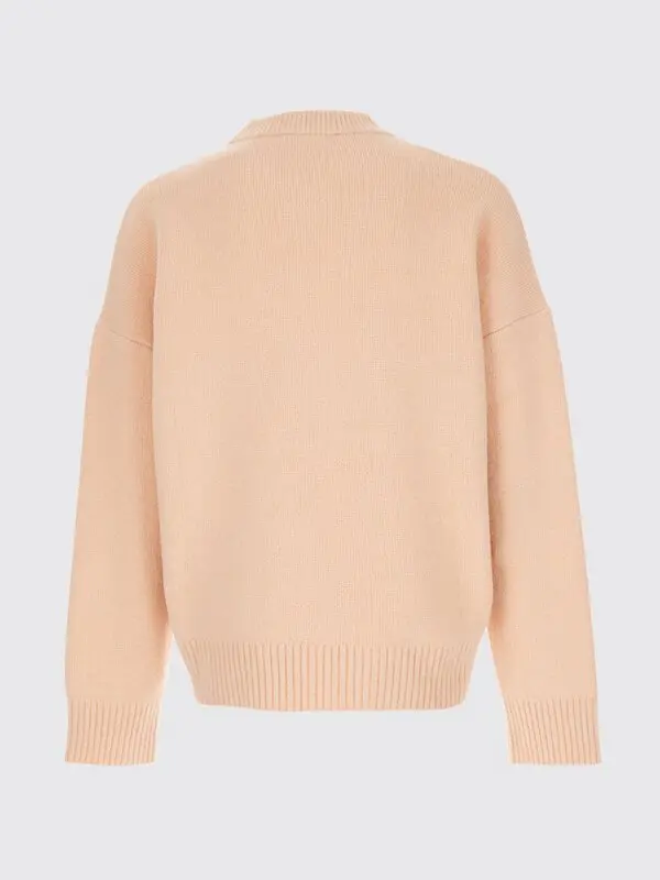 AMI Paris Jacquard Logo Alpaca And Wool Blend Crewneck Sweater