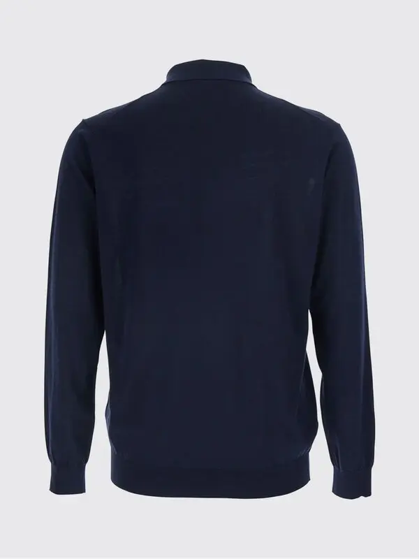 KANGRA Cotton And Silk Polo Shirt - Blue