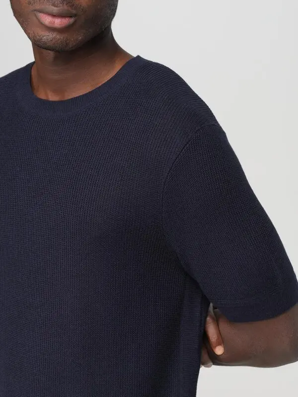 BOSS Short Sleeve Knit Jumper - Blue