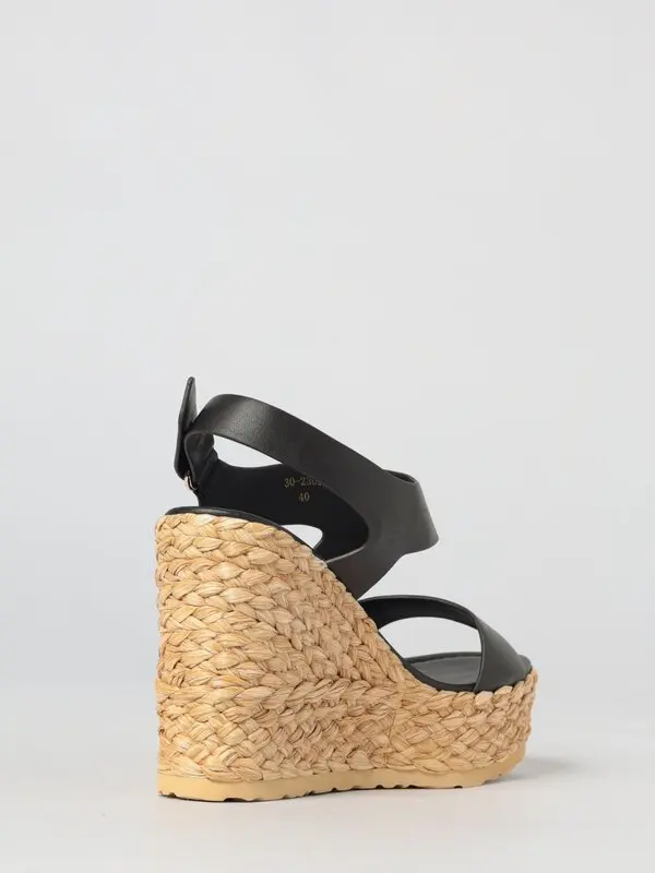 PALOMA BARCELO Leather Wedge Sandals