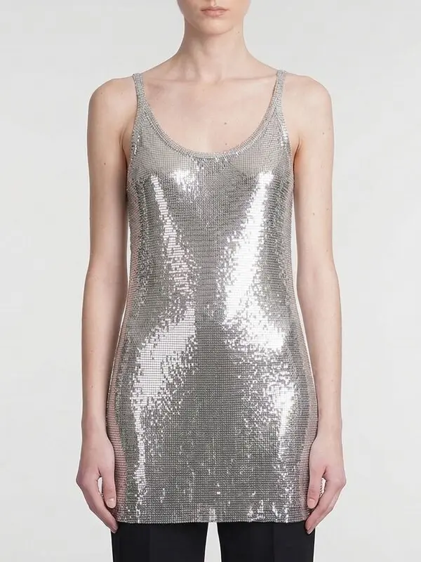 Rabanne Metallic Mesh Top