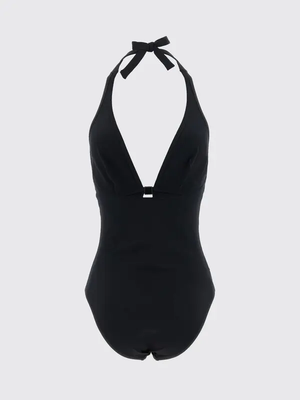 ERES One-piece Swimsuit With Triangle Neckline And Tie-up Straps