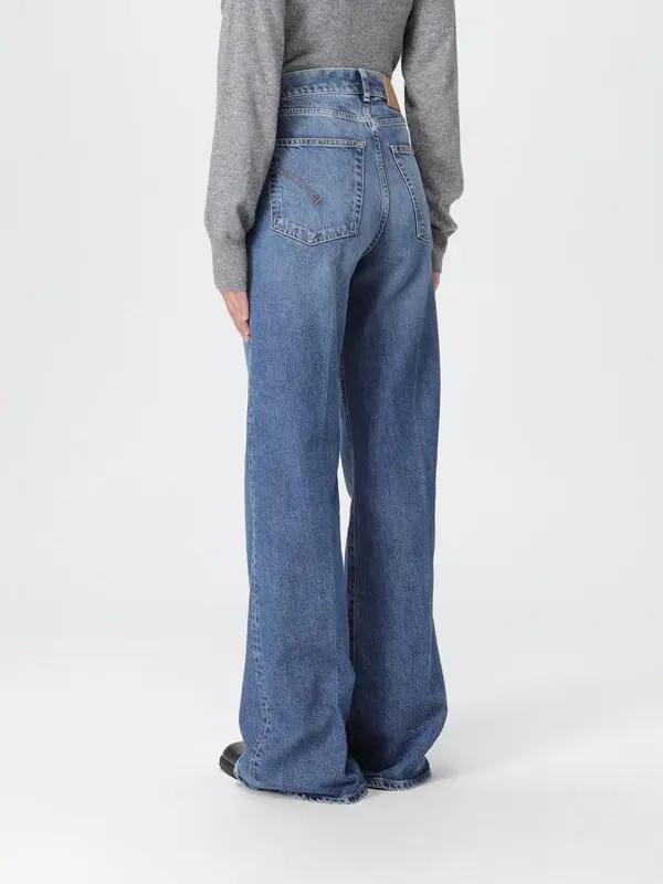 DONDUP High Rise Wide Leg Jeans