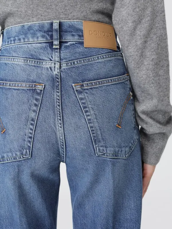DONDUP High Rise Wide Leg Jeans