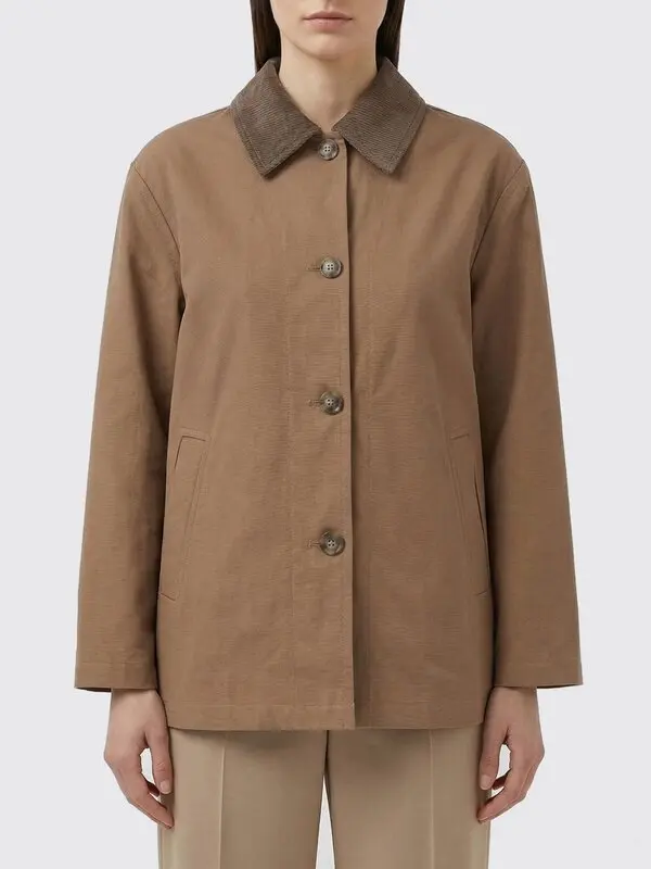 Calvin Klein Cotton Jacket With Velvet Collar