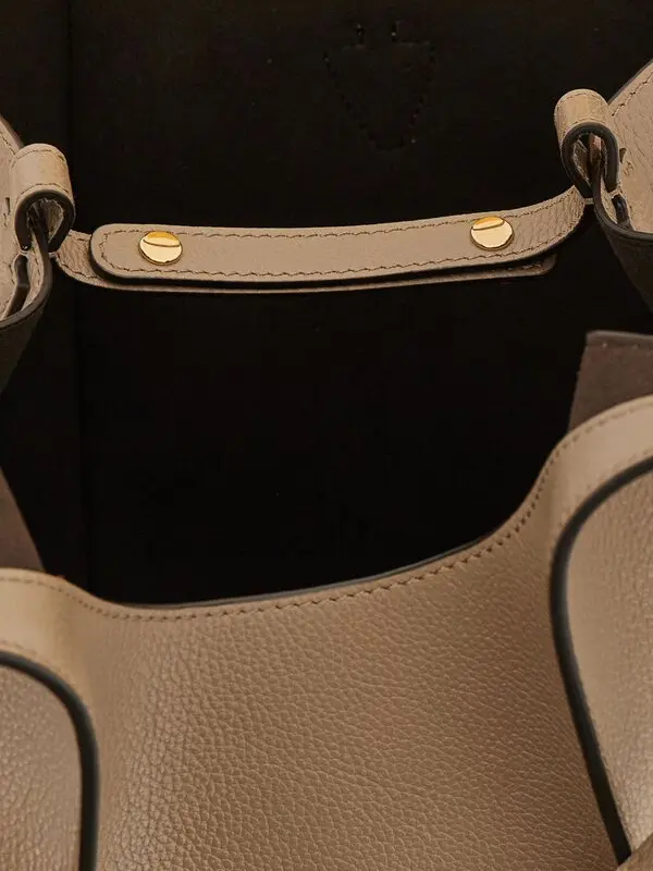 TOD'S Leather Shoulder Bag - Beige