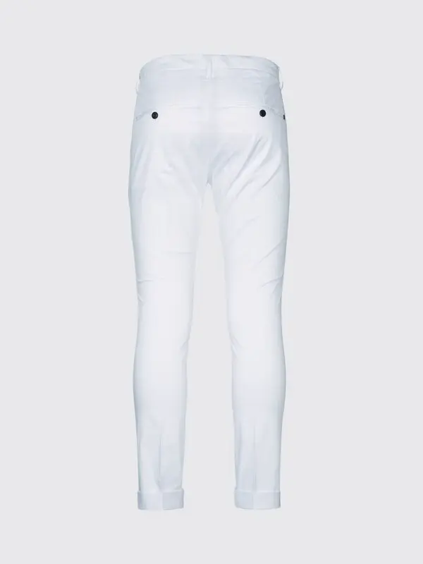 DONDUP Stretch Cotton Chino Trousers - White