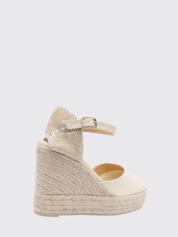 CastaÑer Carina High-wedge Canvas Espadrilles With Ankle Tie