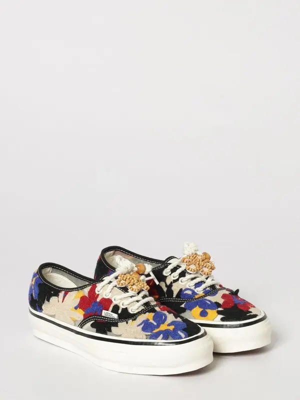 VANS Authentic Premium Sneakers In Recycled Fabric With Floral Embroidery