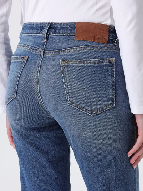 FAY Flared Stretch Denim Jeans