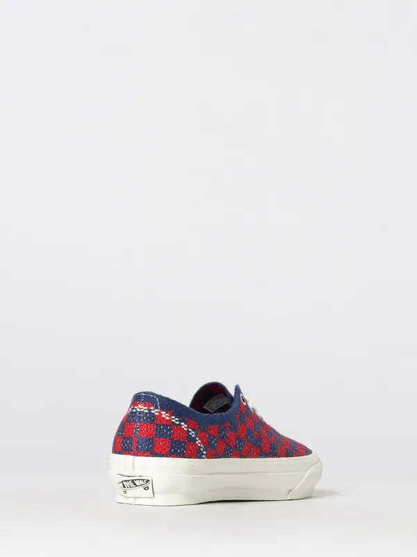 VANS Authentic Premium Check Knit Sneakers - Red
