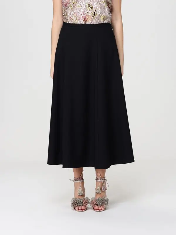 Alberta Ferretti Wool Blend Midi Skirt