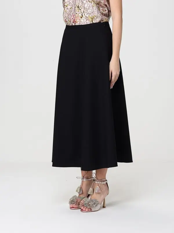 Alberta Ferretti Wool Blend Midi Skirt