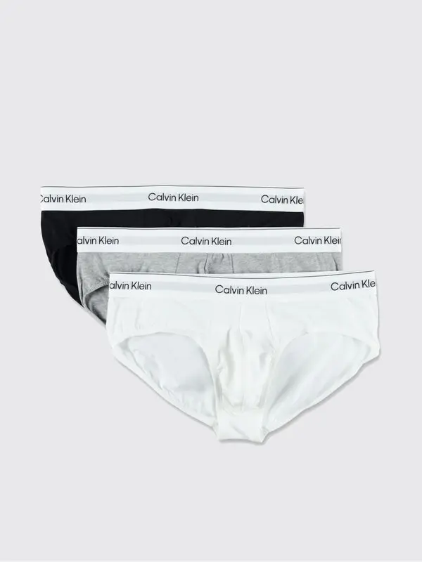 Calvin Klein Set Of 3 Stretch Cotton Briefs - Red