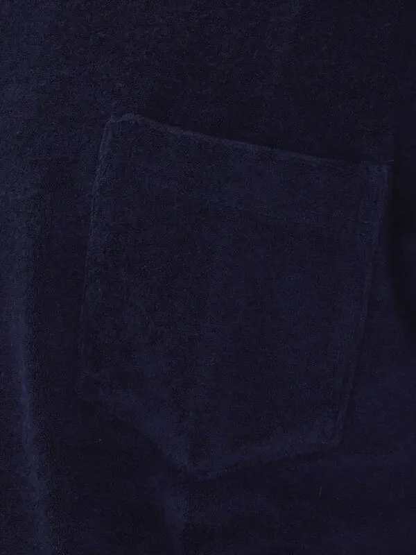 Howlin' Crew Neck T-shirt In Cotton Blend With A Chest Patch Pocket - Blue