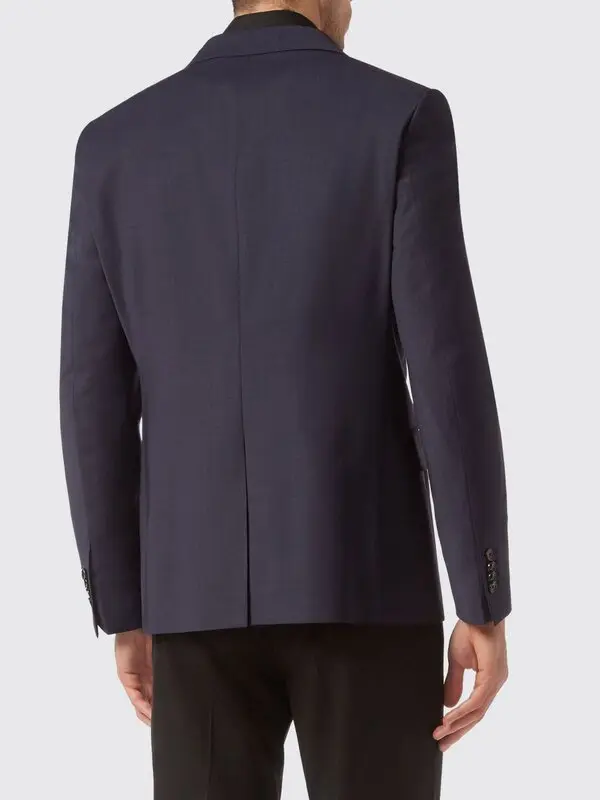 BILLIONAIRE Single-breasted Wool Blend Blazer With Classic Lapels And Flap Pockets