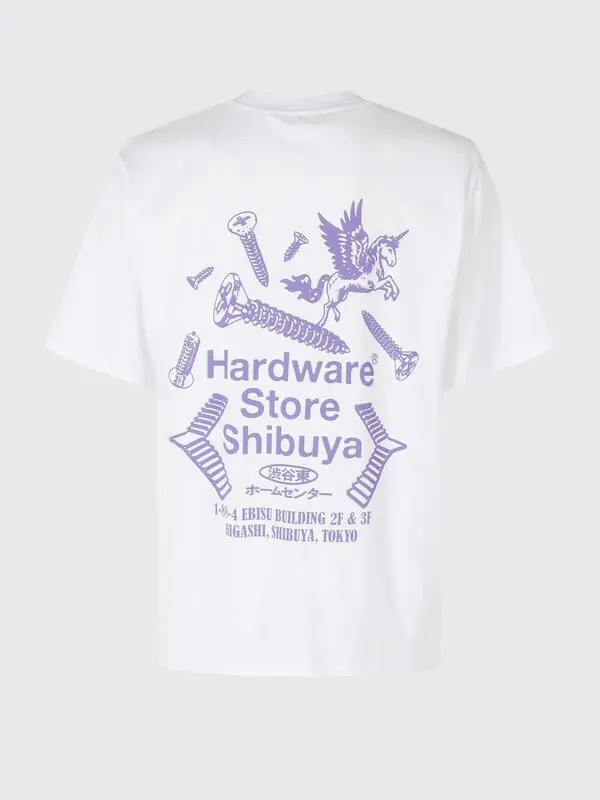 Edwin Printed Cotton T-shirt - White