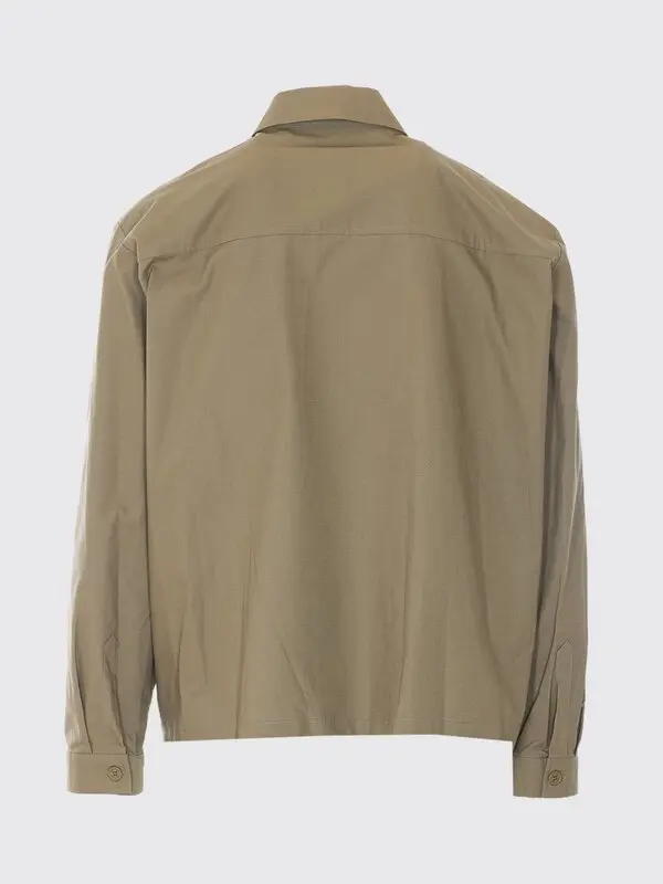 FAMILY FIRST Cotton Shirt Jacket With Concealed Closure
