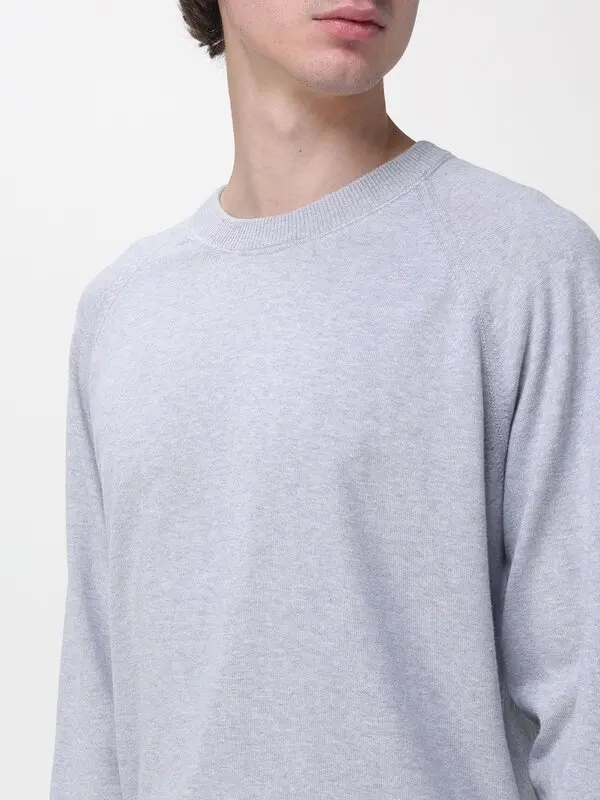 KANGRA Cotton Knitwear Crewneck Sweater - Pearl
