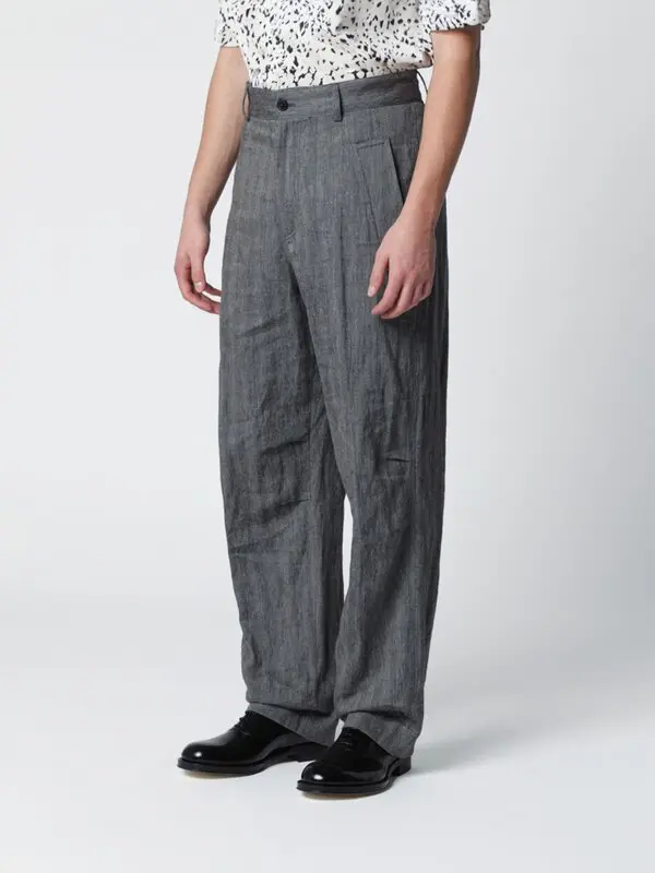 Dries Van Noten Cotton Blend Wide-leg Pants