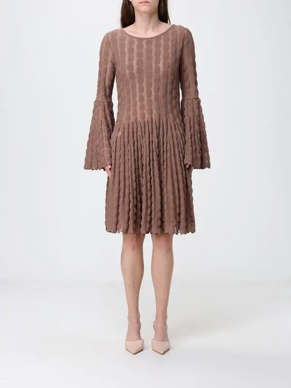 ANTONINO VALENTI Long-sleeved Knit Mini Dress