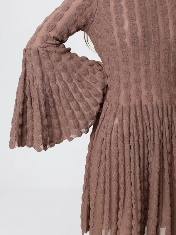 ANTONINO VALENTI Long-sleeved Knit Mini Dress