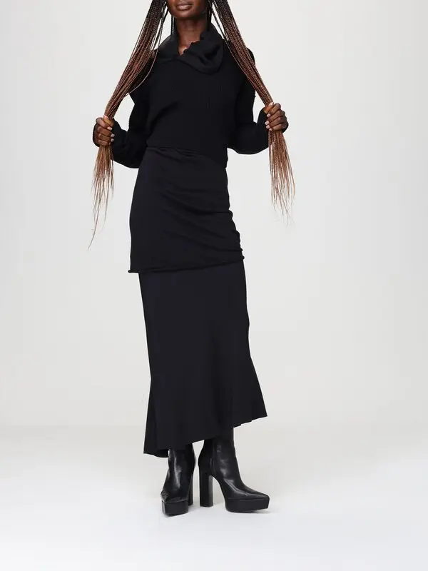 Rick Owens Asymmetric Virgin Wool Sweater