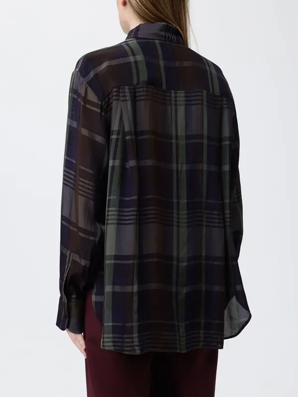 THE FRANKIE SHOP Check Viscose Shirt