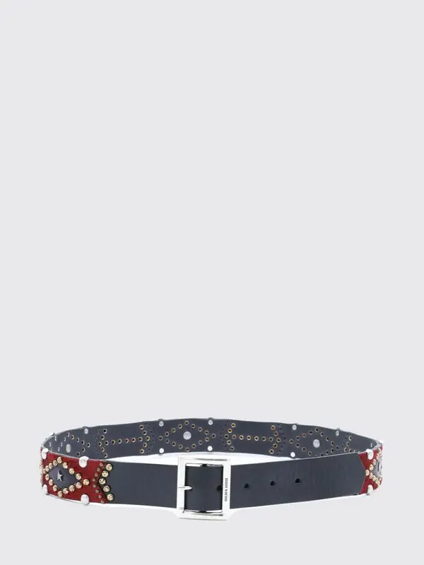 GOLDEN GOOSE Embellished Leather Belt - Black