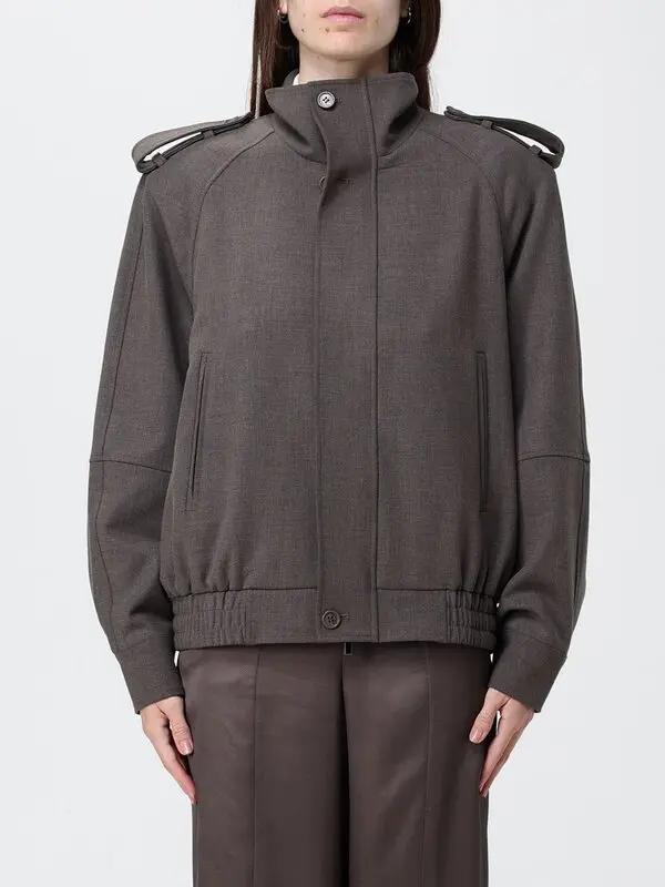 THE FRANKIE SHOP Viscose Blend Bomber Jacket