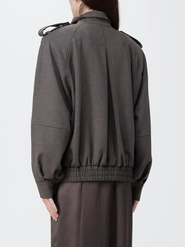THE FRANKIE SHOP Viscose Blend Bomber Jacket