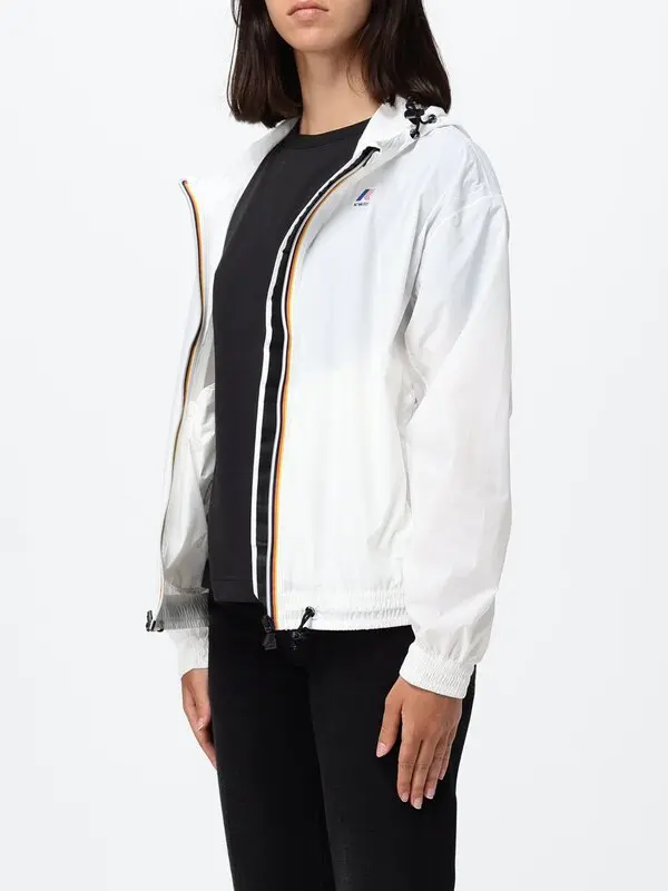 K-WAY Zip-up Hooded Jacket - White