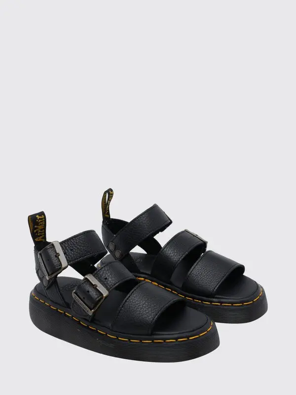 Dr. Martens Platform Buckled Heeled Sandals