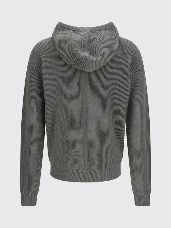 Rick Owens Virgin Wool Hooded Cardigan - Green