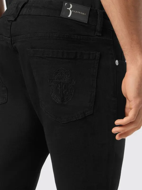 BILLIONAIRE Regular Fit Straight Leg Stretch-denim Jeans