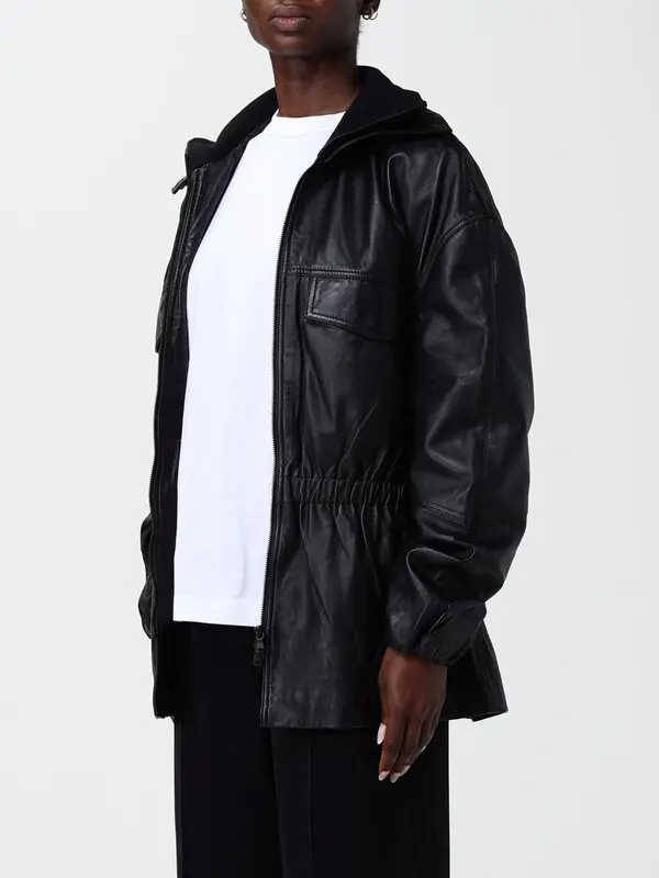 THE FRANKIE SHOP Lamb Leather Jacket